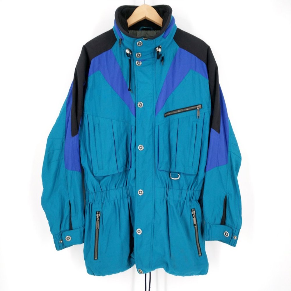 Vintage Marker Vertical Energy Colorblock Jacket M - Gem